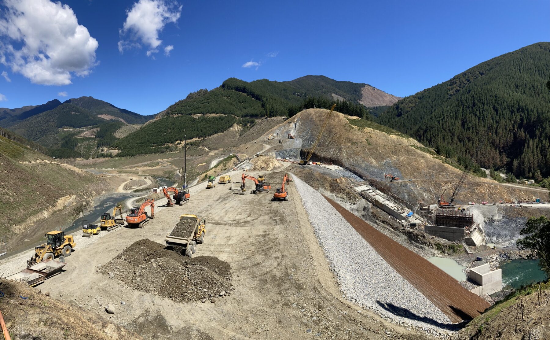 Overview of embankment filling – Waimea Water