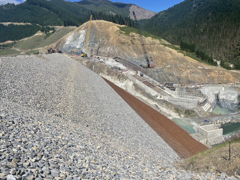 Overview of downstream face – Waimea Water