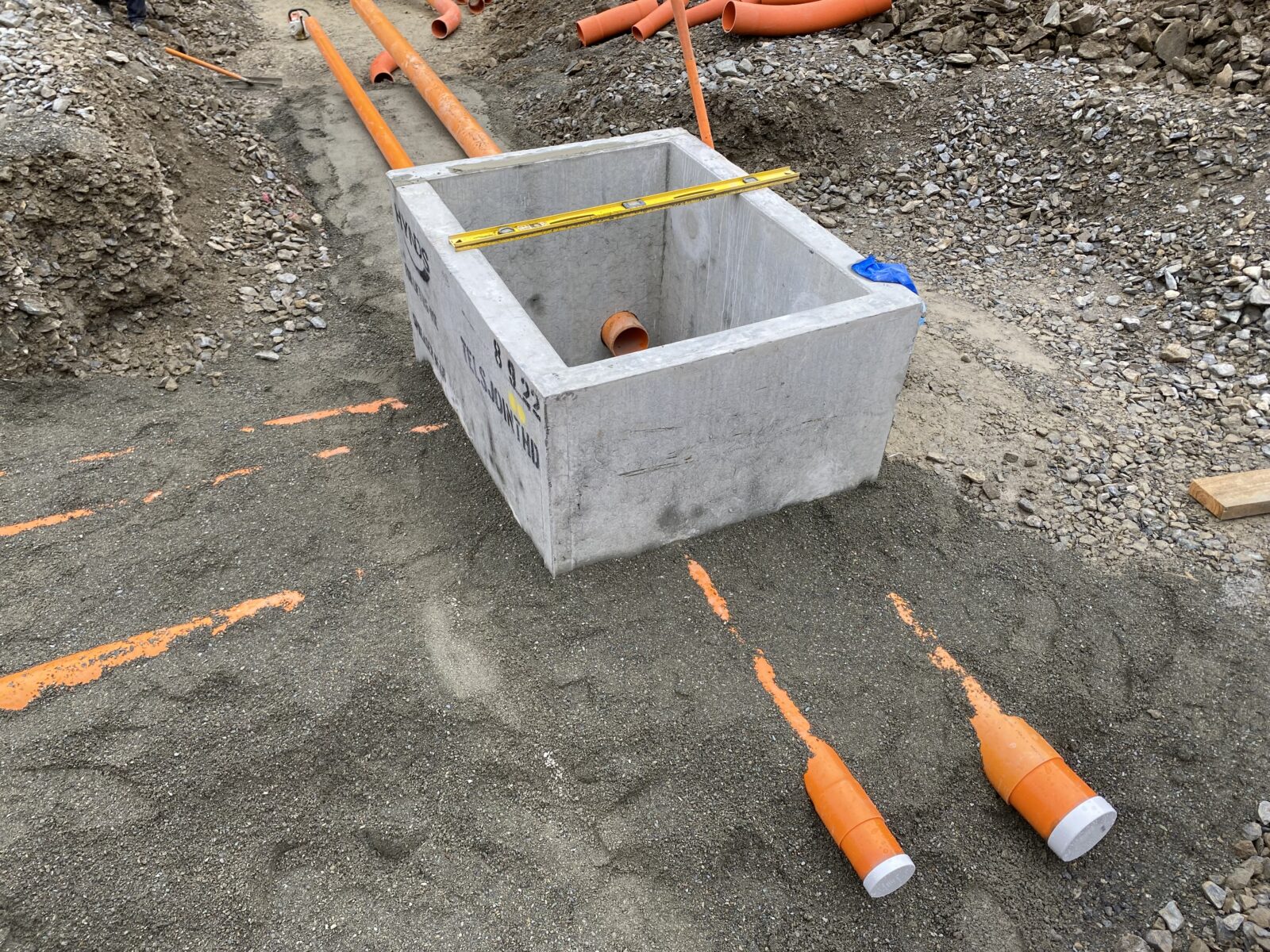 Toe berm pull pit with ducting. – Waimea Water