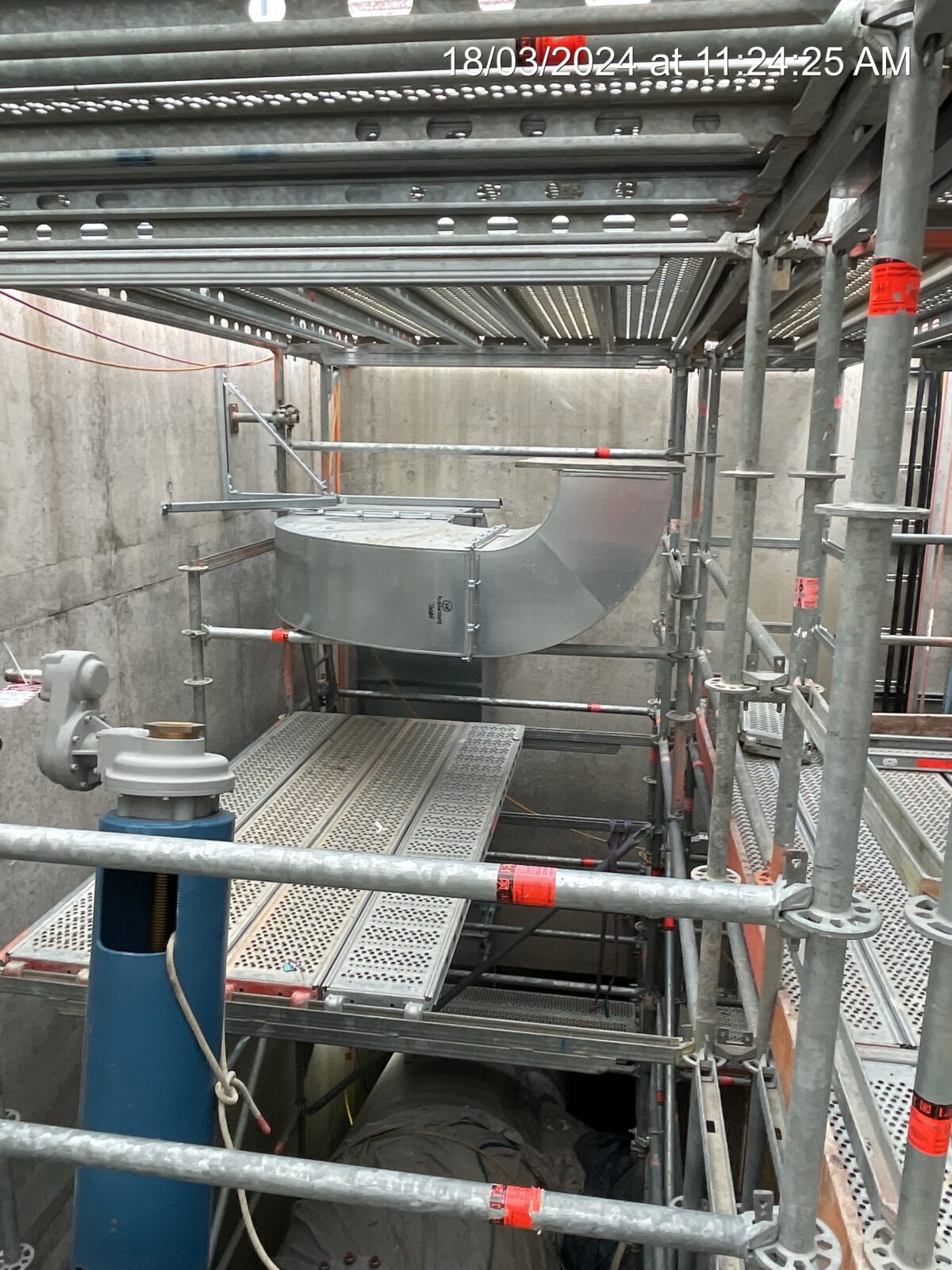 Permanent ventilation ducts installation progress – Waimea Water